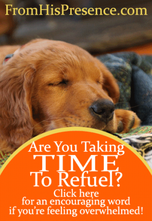 Are You Taking Time To Refuel? - FromHisPresence Blog