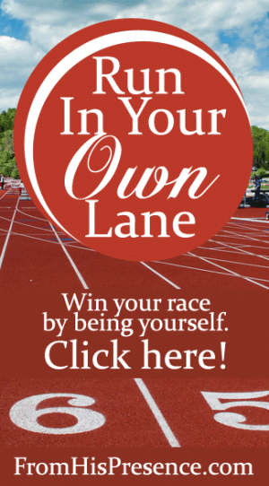 Run In Your Own Lane - FromHisPresence Blog