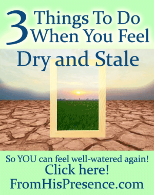 3 Things to Do When You Feel Dry and Stale - From His Presence®