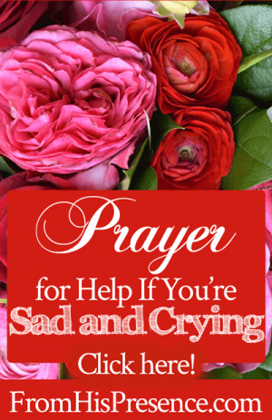Prayer for Help If You're Sad and Crying - From His Presence®
