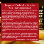 Prayer and Declaration for After You Take Communion FromHisPresence ...