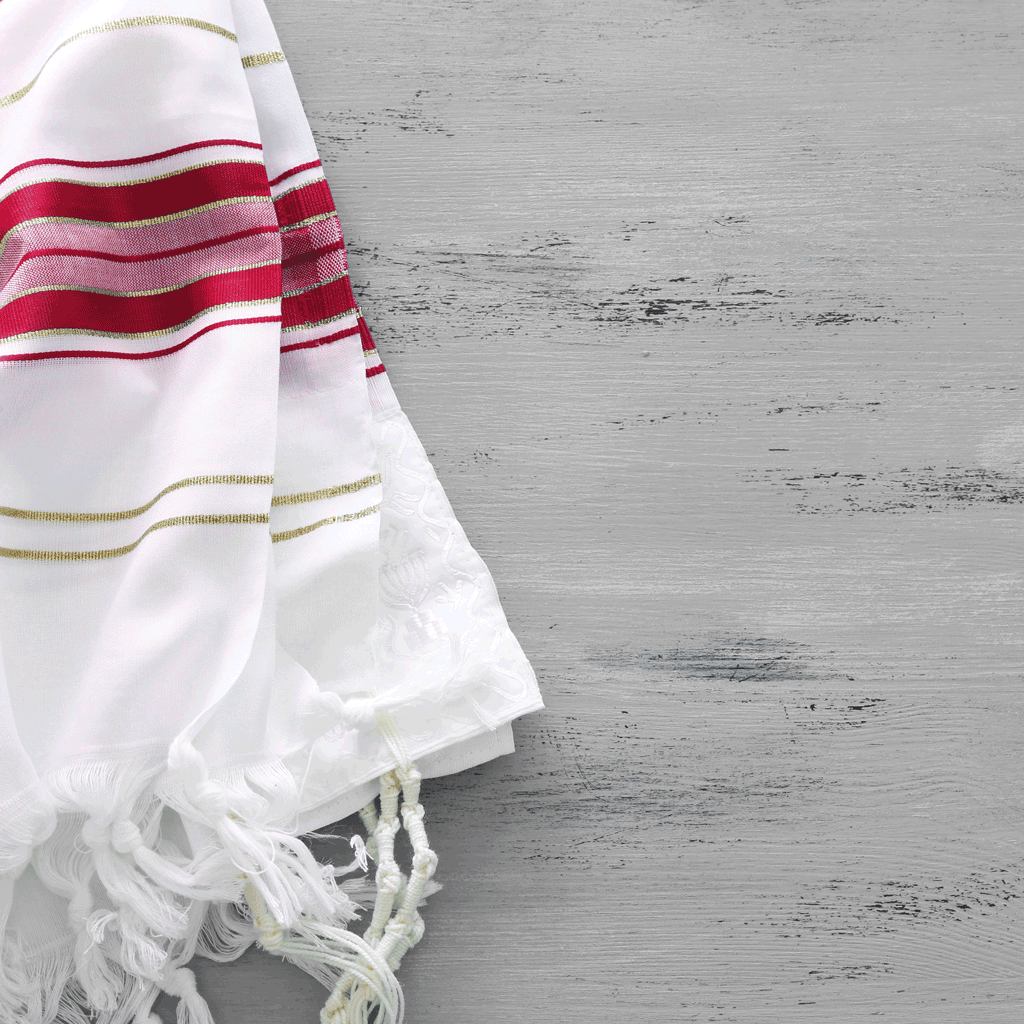 Red-tallit-1024x1024px - From His Presence®