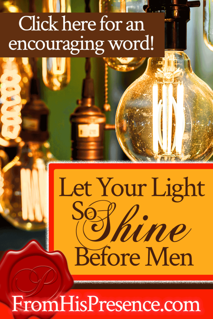 Let Your Light So Shine Before Men - From His Presence®