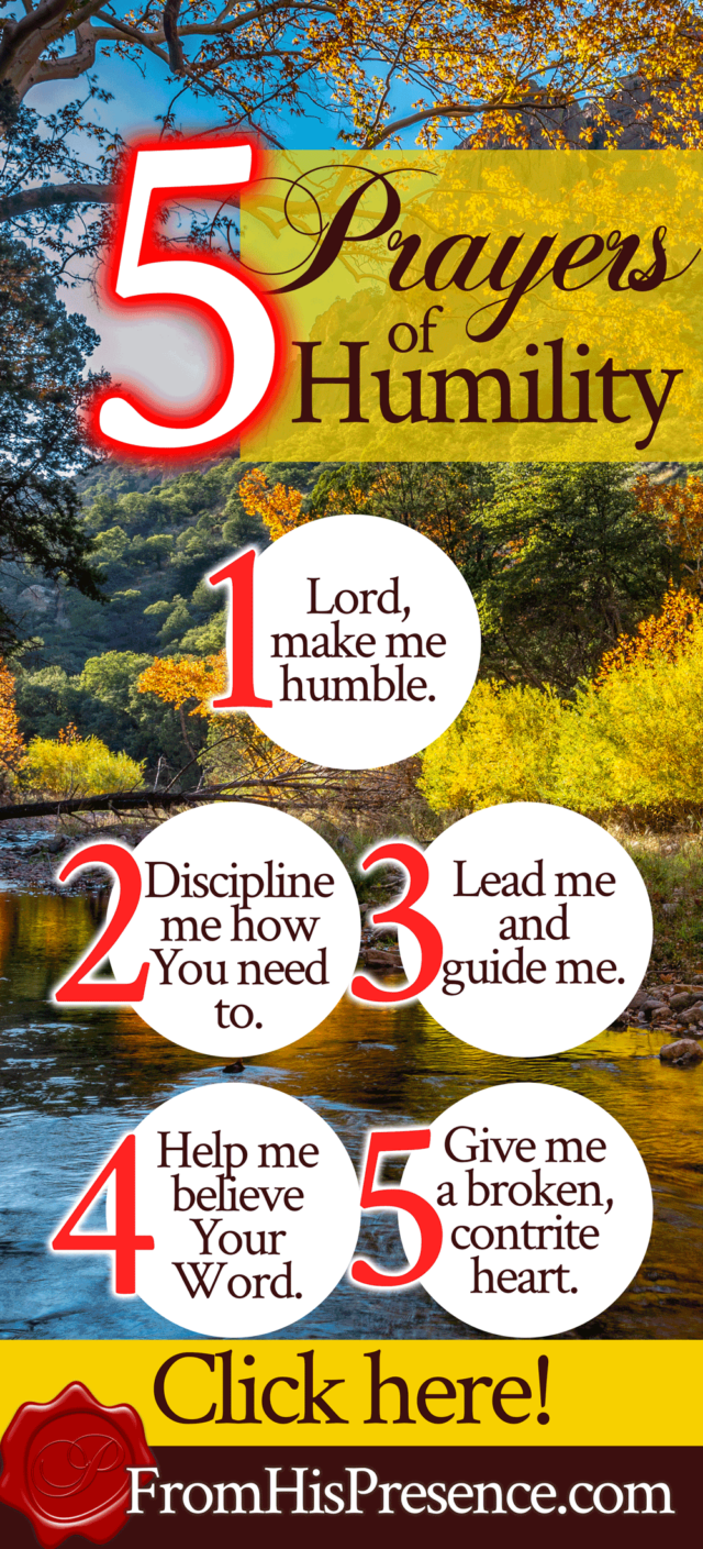 5-Prayers-of-Humility-infographic - From His Presence®