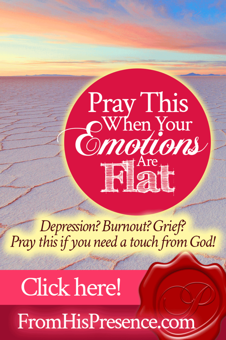 Pray This When Your Emotions Are Flat - From His Presence®