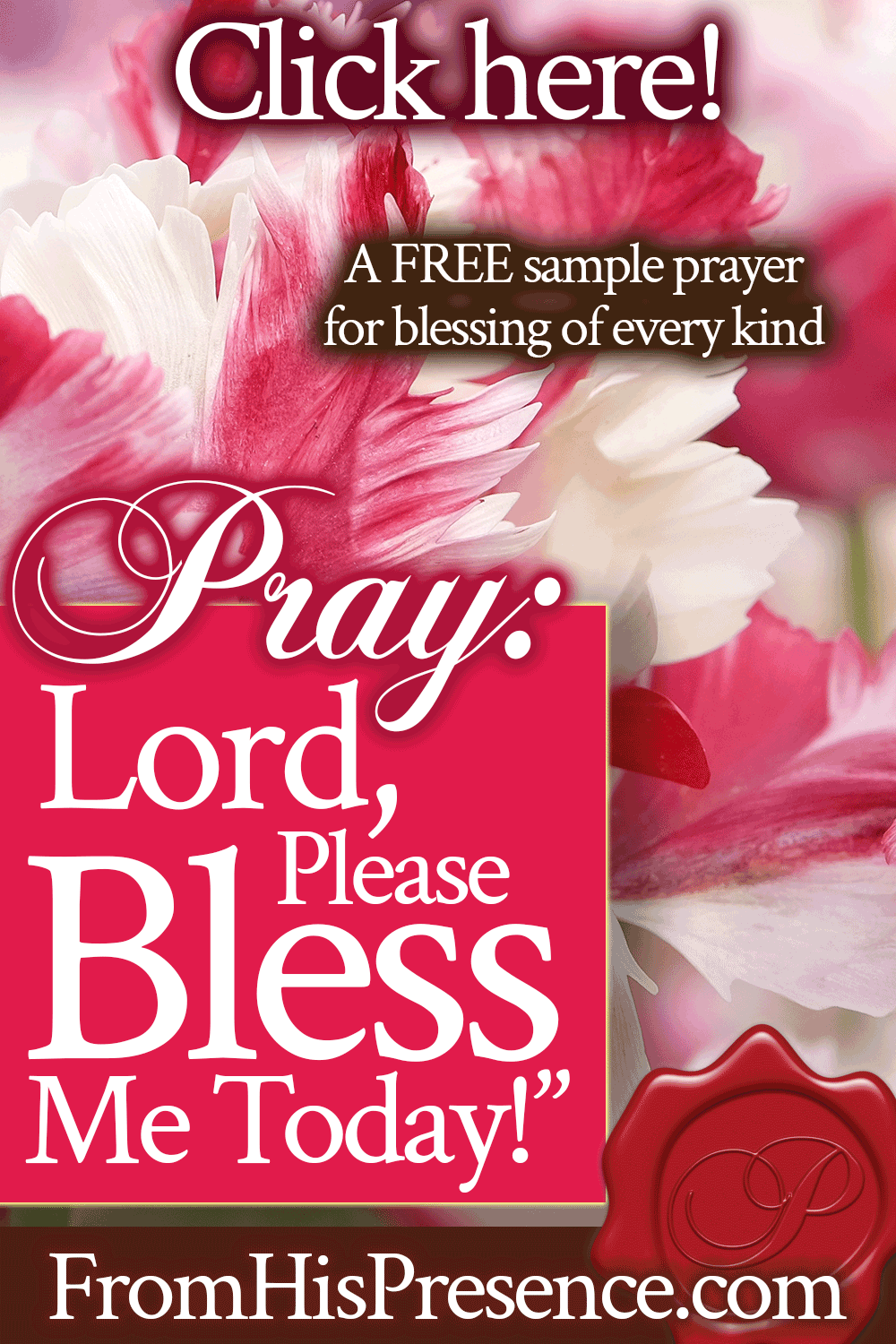 Pray: "Lord, Please Bless Me Today!" - From His Presence®